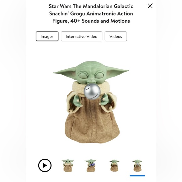 Star Wars | Toys | Star Wars The Mandalorian Galactic Snackin Grogu Aka ...